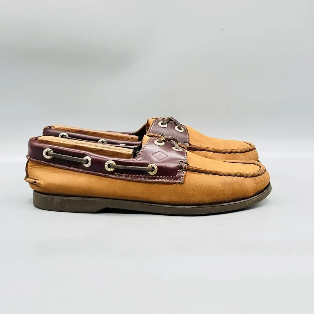 Sperry | Shoes | Sperry Shoes Mens 9 Brown Nubuck Leather Top Sider ...
